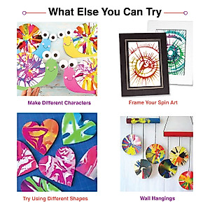 ButterflyEdufields 2in1 Spin Art Machine & Drawing Robot, DIY Spin & Paint Art Craft Kit,STEM Construction Activity Toys for Kids 6+ Years Boys Girls, Best Gift for Kids