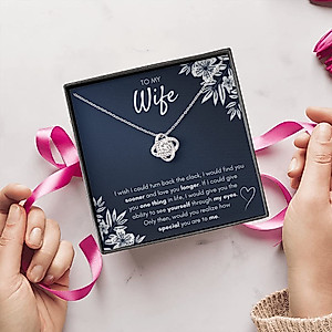 Gifts For Wife Birthday Gifts From Husband Necklace Valentines Day Find You Sooner Jewelry Box Pendant Personalized Custom Made Romantic Gift For My Best Wife Ever (Standard Box, Sooner Gift Set)