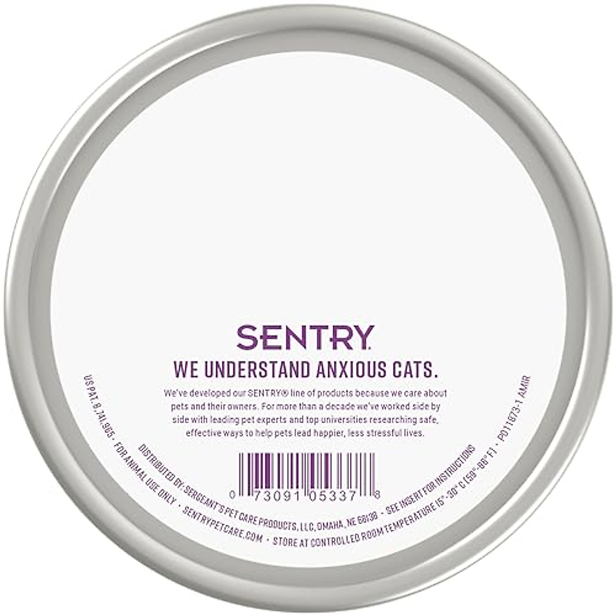 SENTRY PET Care Sentry Calming Collar for Cats, Long-Lasting Pheromone Collar Helps Calm Cats for 30 Days, Reduces Stress, Helps Calm Cats from Anxiety, Loud Noises, and Separation, 1 Count