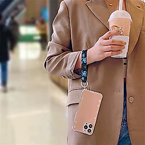 Xoenoiee Sea Turtle Print Wristlet Keychain Lanyard Key Chain Holder Backpack Lanyard with Metal Clasp for Keyring,Camera,ID, Badge, Cell Mobile Phone, Car Keys