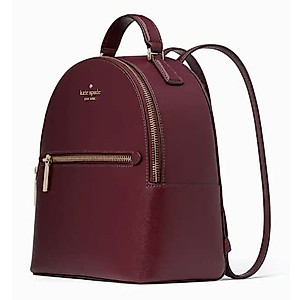 Kate Spade New York saffiano leather Perry Small Backpack (Deep Berry)