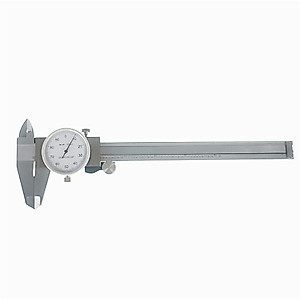 marddpair Dial Caliper 6 Inch with 0.001 Precision Stainless Steel Shockproof 4-Way Measurement with Plastic Case
