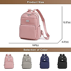 Oxford Cloth Backpack for Women Fashion Anti-Theft Waterproof Handbags Ladies Work Travel Shoulder Bucket Bags (Pink)