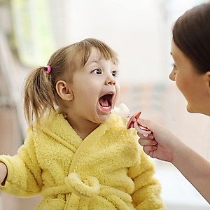 COLOROUND 2 Pack Kids U Shaped Toothbrush for Toddlers Age 2-6, Silicone Baby Toothbrush with Storage Cup, Baby Manual Training Toothbrush 360° Oral Teeth Care for Children