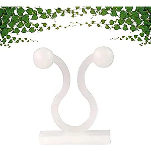 100PCS Invisible Wall Vines Fixing Clips Plant Climbing Holder Fixer Self-Adhesive Fixture Wall Sticky Hook Plant Support Binding Clip Vines Holder
