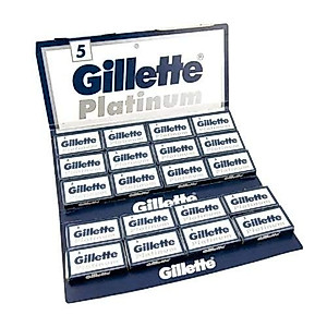 100 GILLÈTTE Platinum Double Edge Razor Blades Made in Russia