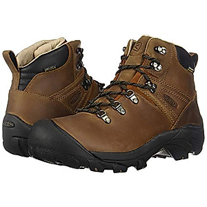 KEEN Men's Pyrenees Mid Height Waterproof Hiking Boots, Syrup, 13