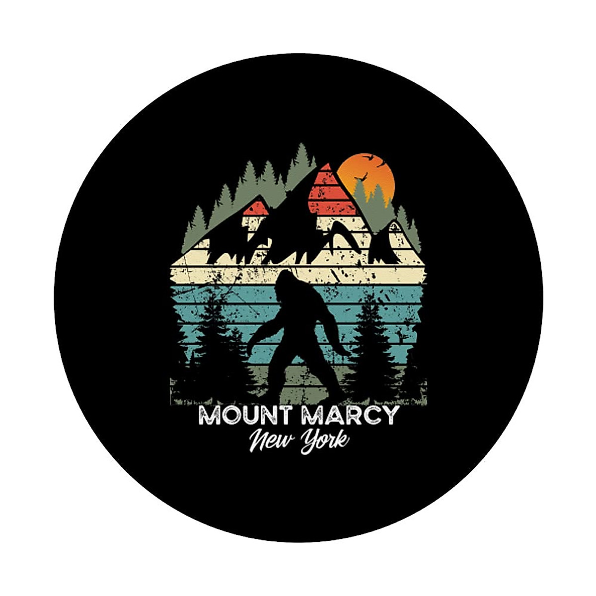 Vintage Mount Marcy New York National Park Retro 80's PopSockets PopGrip: Swappable Grip for Phones & Tablets