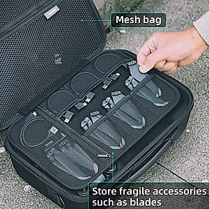 SKEZN Mavic Air 2 Drone Hard Carrying Case Travel Storage Bag for DJI Mavic Air 2S Drone/DJI Mavic Air 2 Fly More Combo with Accessories-Hard Shell Shockproof Travel Case with Shoulder Strap,GYDMC050