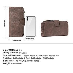 CLUCI Backpack for Women Bundles with Wallet