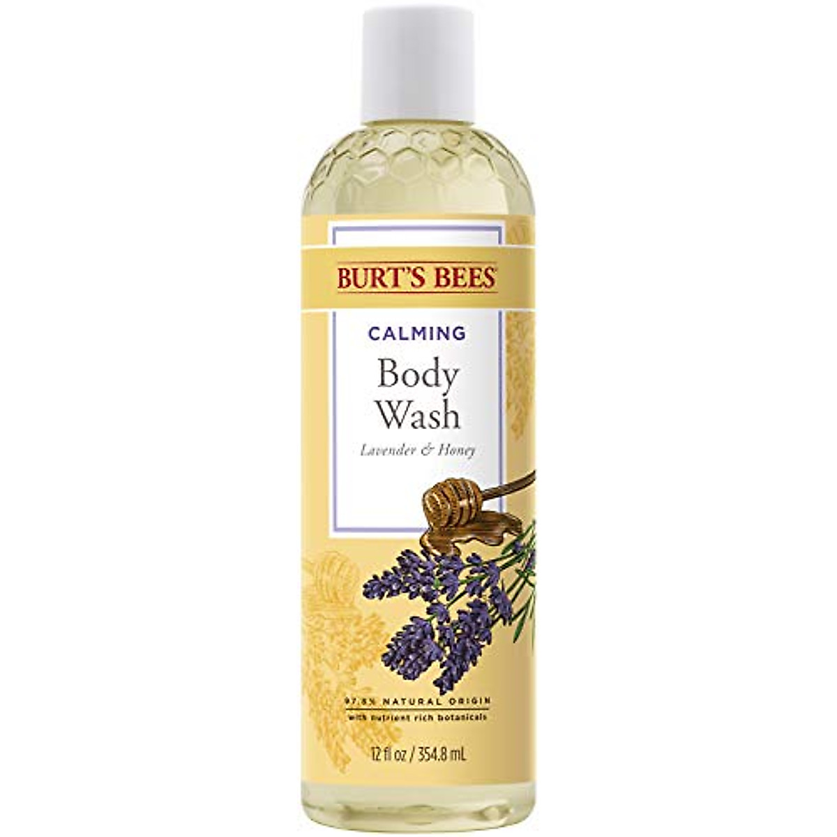 Burts Bees Lavender & Honey Body Wash, 12 Oz - Pack of 3 (Package May Vary)