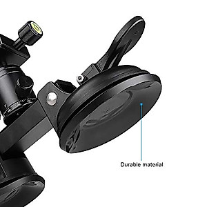 Professional Heavy Duty (20 lbs Load) True DSLR Mirorrless Camera Suction Cup Car Mount Camcorder Vehicle Holder w/Quick Release Plate 360° Ball Head Compatible with Nikon Canon Sony RED BM Hi-Speed