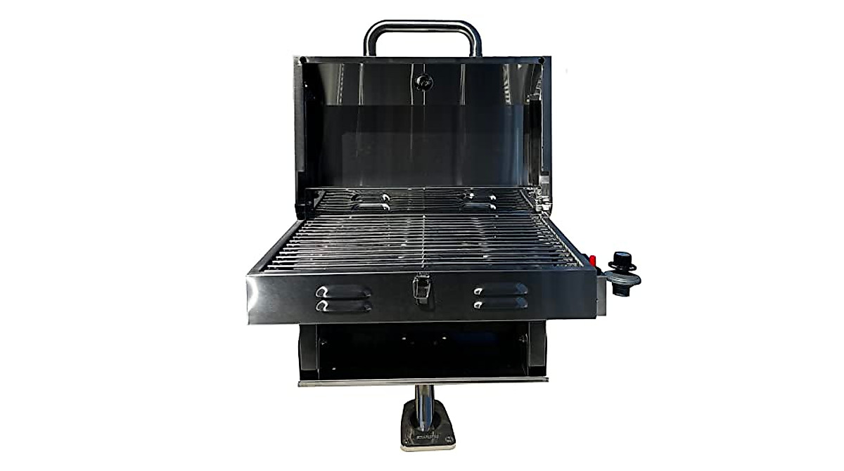 Portable Marine Grill with Mount | Versatile Propane BBQ for Boats ...