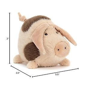 Jellycat Higgledy Piggledy Old Spot Pig Stuffed Animal, Small 5.5 inches | Farmyard Plush Toy | Classic Children's Gift