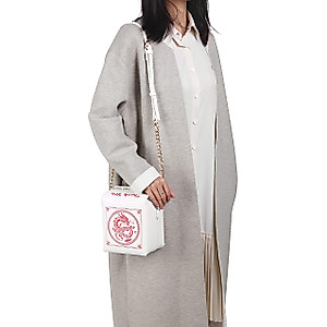 lola mae Chinese Takeout Box Crossbody Bag for Women Novelty to go Case Messenger Shoulder Purse Fun Naughty Handbag (N3329)