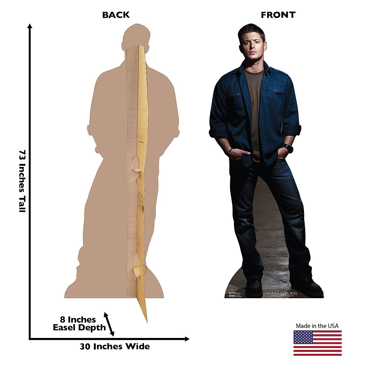 Cardboard People Dean Winchester Life Size Cardboard Cutout Standup - The CW's Supernatural