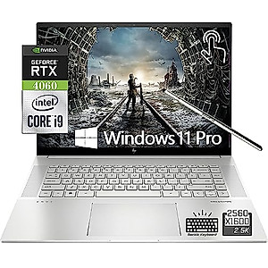 HP 2023 Envy 16" Touchscreen Gaming Laptop, GeForce RTX 4060, 13th Gen 14-Core Intel i9-13900H, 16:10 WQXGA (2560 x 1600) Display, 64GB DDR5 5200MHz RAM, 2TB SSD, Backlit KB, Thunderbolt 4, Win11 PRO