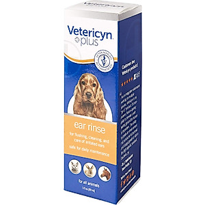 Vetericyn Plus Ear Rinse, 3 Pack of 3 Ounces each, All Animal Daily Ear Care