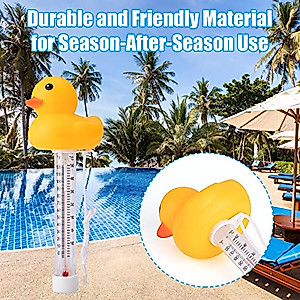 Pool Thermometer, Floating Swimming Pool Thermometer, Pool Accessories, Aquarium Thermometer for Outdoor & Indoor Swimming Pools Spas Hot Tubs Aquarium by AikTryee
