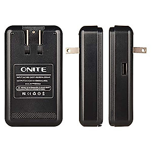 Onite Universal Battery Charger with USB Output Port for 3.8V High-Voltage Battery of Samsung Galaxy S2 S3 S4 J5, Note 2 3, Edge, Mega, LG Optimus G G2 G3