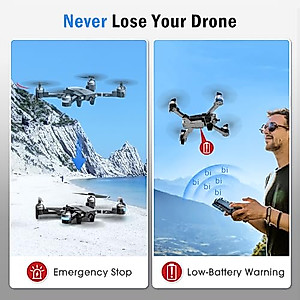 ATTOP Drone with Camera for Adults, 2K Live Video 120° Wide Angle APP-Controlled Camera Drone for Kids 8-12, Beginner Friendly with 1 Key Fly/Land/Return, Remote/Voice/Gesture/Gravity Control, FPV Drone w/ Safe Emergency Stop, 360° Flip, VR Mode, Carrying