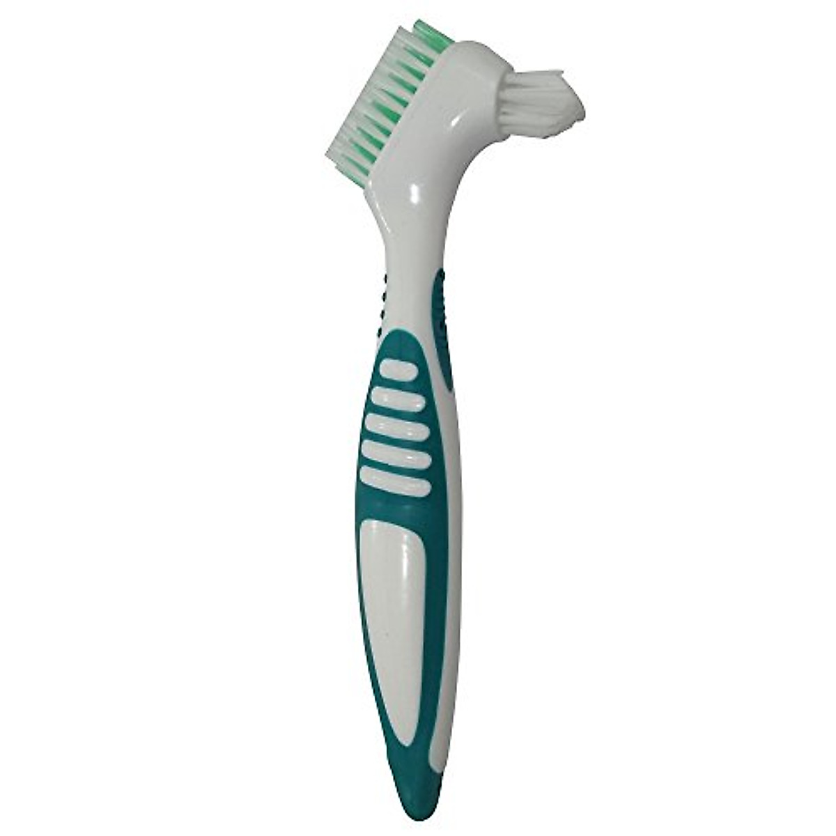 Gus Craft 2-Pack Denture Cleaning Brush Set- Premium Hygiene Denture Cleaner Set For Denture Care- Top Denture Cleanser Tool w/Multi-Layered Bristles & Ergonomic Rubber Handle (Green and Purple)