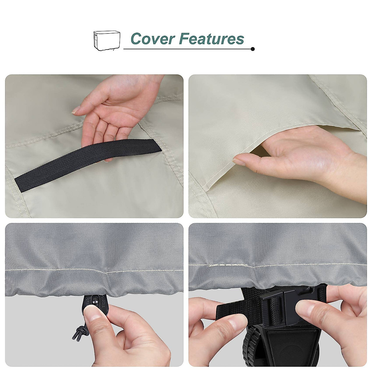 STEECA Patio Prep Table Cover for 30 Inch Keter Unity Small Portable Table, Waterproof Outdoor Dining Cart Table Cover 30L x 23W x 34H inch