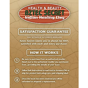 Aztec Secret – Indian Healing Clay 2 lb – Deep Pore Cleansing Facial & Body Mask – The Original 100% Natural Calcium Bentonite Clay – New Version 2