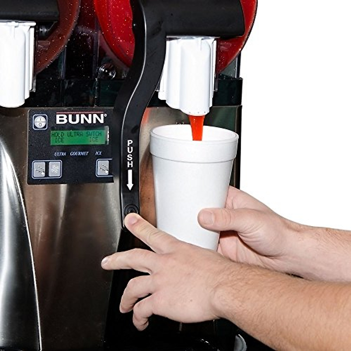 Bunn Ultra 34000.0099 Ultra-2 HP LAFI Autofill Slushy/Granita Frozen Drink Machine with 2 Hoppers - Black and Stainless Steel (GSM-Ultra-3)