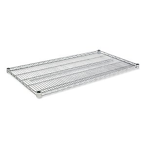 Alera ALESW584824SR Industrial Wire Shelving 48 in. x 24 in. Extra Wire Shelves - Silver (2-Piece/Carton)