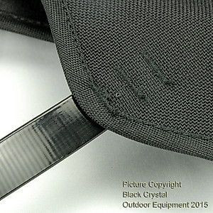 Black Crystal Ski Snow Gaiters Hiking Waterproof Breathable Nylon Men's Black Size Large