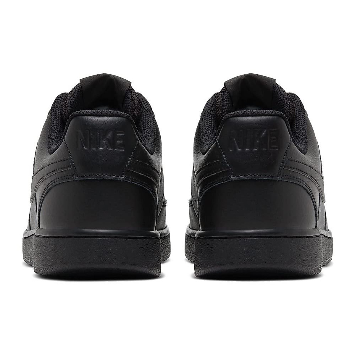 Nike Men's Court Vision Low Sneaker, Black/Black-Black, 12 Regular US