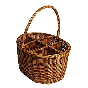 Wald Imports Brown Willow Wine/Beverage Storage Basket