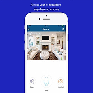 Emerson WiFi Baby Monitor/Pet Nanny Camera, Two Way Audio, Night Vision, Temperature Monitor, Pan/Tilt, Motion Detection, HD, 1080P, ER108002
