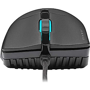 CORSAIR SABRE RGB PRO CHAMPION SERIES FPS/MOBA Gaming Mouse - Ergonomic Shape for Esports and Competitive Play - Ultra-Lightweight 74g - Flexible Paracord Cable,Black