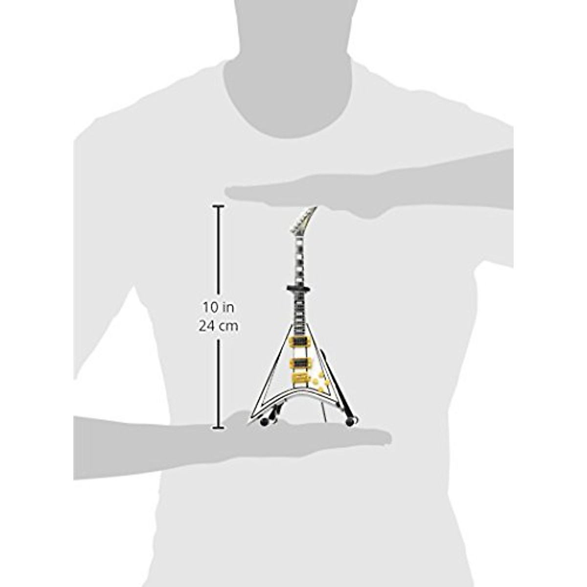 Axe Heaven RR-086 Randy Rhoads White Flying V Mini Guitar