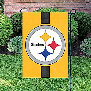 The Party Animal NFL Pittsburgh Steelers Premium Garden Flag, 12.5 x 18-inches