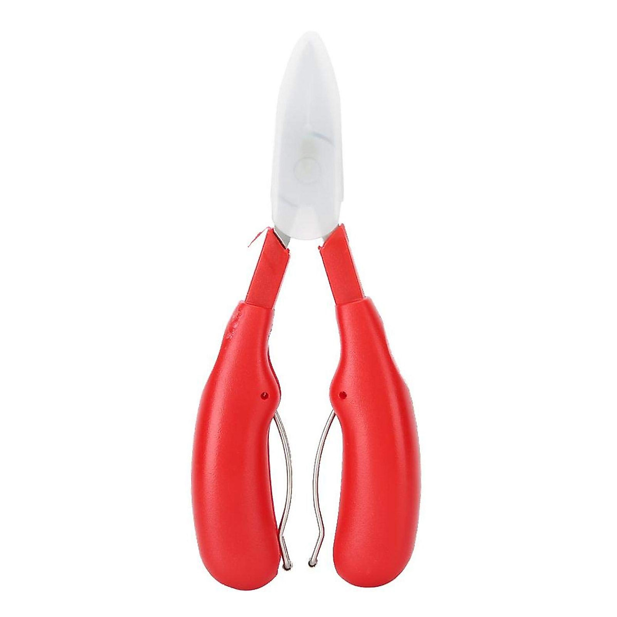 Uxsiya Pedicure Cutter Tool Cuticle Scissors Nail Cuticle Pliers Nonslip Stainless Steel for Salon for Home Use Nail Care Different Nail Red