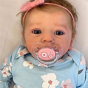 GYCV Lifelike Reborn Baby Dolls Girl - 18 Inch Realistic Newborn Vinyl Baby, Reborn Doll Soft Body, Real Babies That Look Real, Silicone Vinyl Reborn Baby, Newborn Baby Dolls with Gift Box for Kids 3+