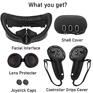 Facial Interface Bracket Face Cover Cushion Pad for Quest 3 Grey