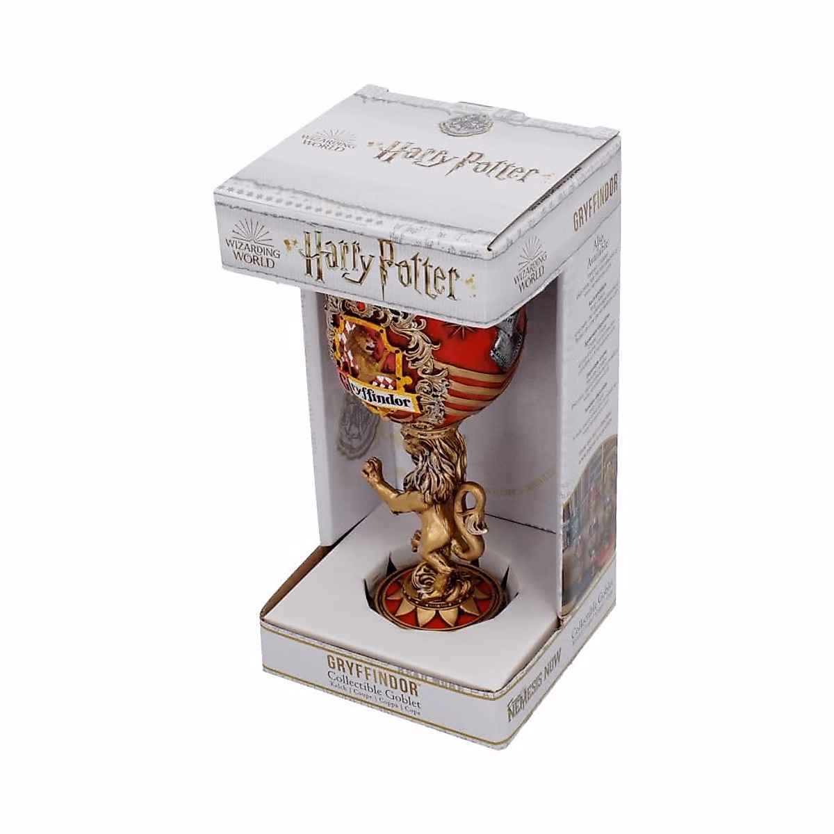 Nemesis Now Harry Potter Goblet, Hand Painted Harry Potter Collectible Chalice, Wizarding Wrold Cup, Ideal Gift for Potterheads - Gryffindor