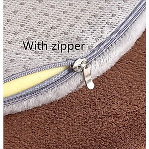 Olywell 15 Inch Memory Foam Seat Cushion Anti-Slip Soft Round Stool Cushion Chair Pad Blue