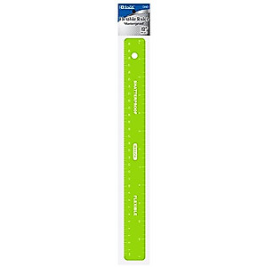BAZIC 12-Inch (30cm) Shatterproof Flexible Ruler, Case of 24