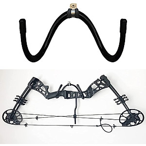 AUXPhome Bow Display Wall Hanger Wall Mount Storage Rack to Display Your Bow, Metal, Adjustable Size, Up to 20Lbs - No Bow