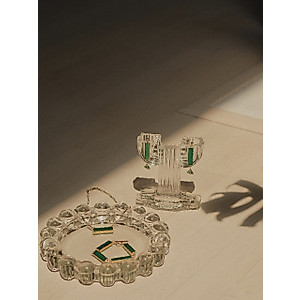 Peach Plié Titania Necklace Green Onyx