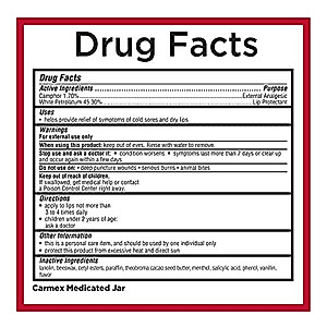 Carmex Medicated Lip Balm Variety Pack, Lip Moisturizer for Dry, Chapped Lips: Carmex Classic Sticks 0.15oz, 3 count, Carmex Classic Tubes 0.35oz, 3 count, Carmex Classic Jars 0.25oz, 3 count