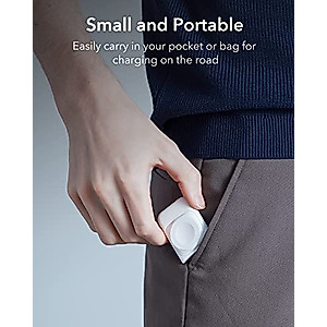 ESR Portable Charger for Apple Watch, Certified Made for Apple Watch, Small and Portable, Magnetic Cover, Fast Magnetic USB-C Charging for Apple Watch Ultra, Series 8/7/6/5/4/3/2/1, and SE