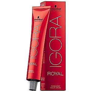Schwarzkopf Professional Igora Royal Permanent Color Creme, 1-0 Black, 60 Gram