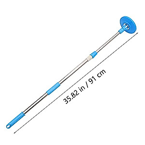 HOMOCONO Mop Pole Mop Floor Mop Rod Mop Handle Commercial Mop Refill Mop Stick Replacement Telescopic Broom Rotating Handle Mop Squeegee Broom Velda Mob Mops Tool Blue Plastic