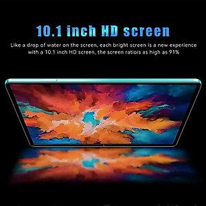 Office Tablet, 5G WiFi 4G LTE 10.1 Inch LCD Gaming Tablet for Business (US Plug)